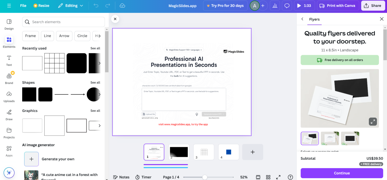 How to Add Sound Effect to Slide Canva - MagicSlides App