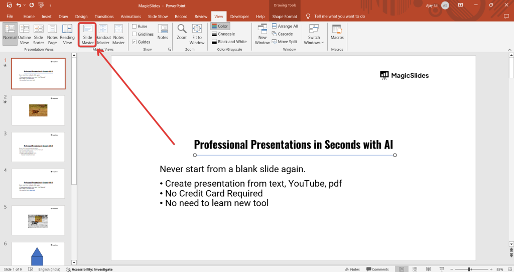 How to Change Heading and Body Font in PowerPoint - MagicSlides App
