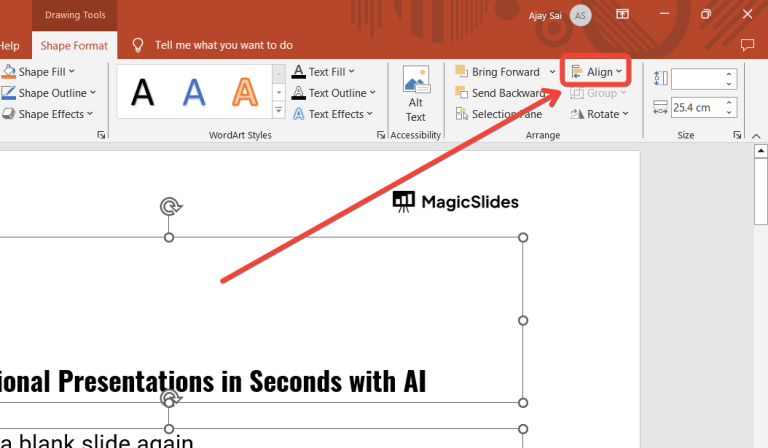How to Align Text Boxes in PowerPoint - MagicSlides App
