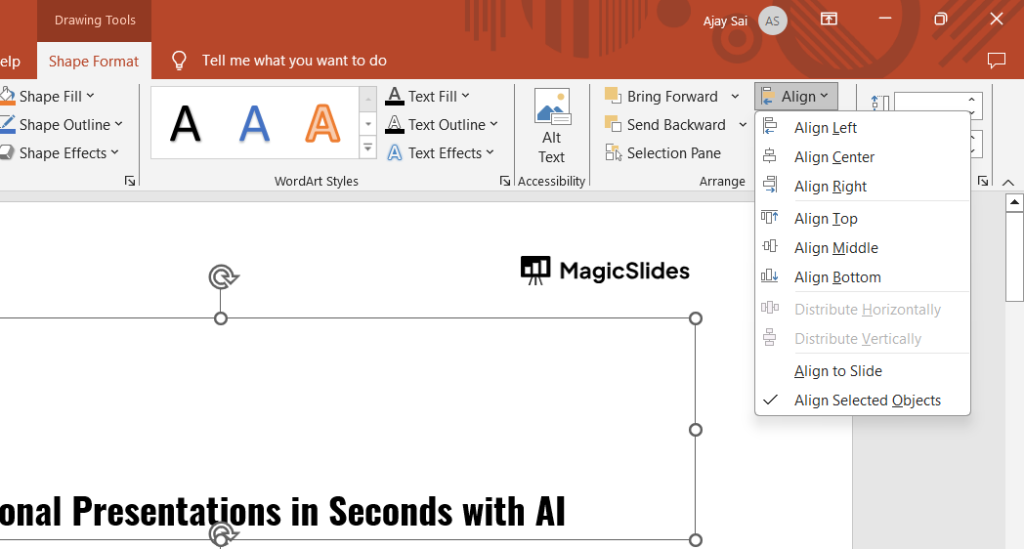 How to Align Text Boxes in PowerPoint - MagicSlides App