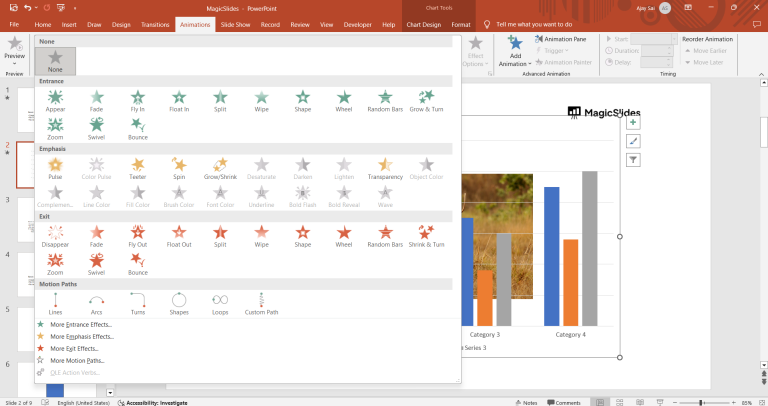 How to Animate Parts of a Graph in PowerPoint - MagicSlides App