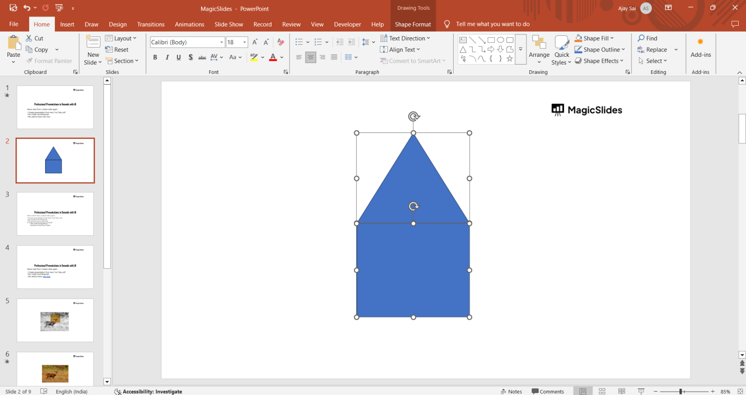 How to Create Custom Shapes PowerPoint Slides - MagicSlides App