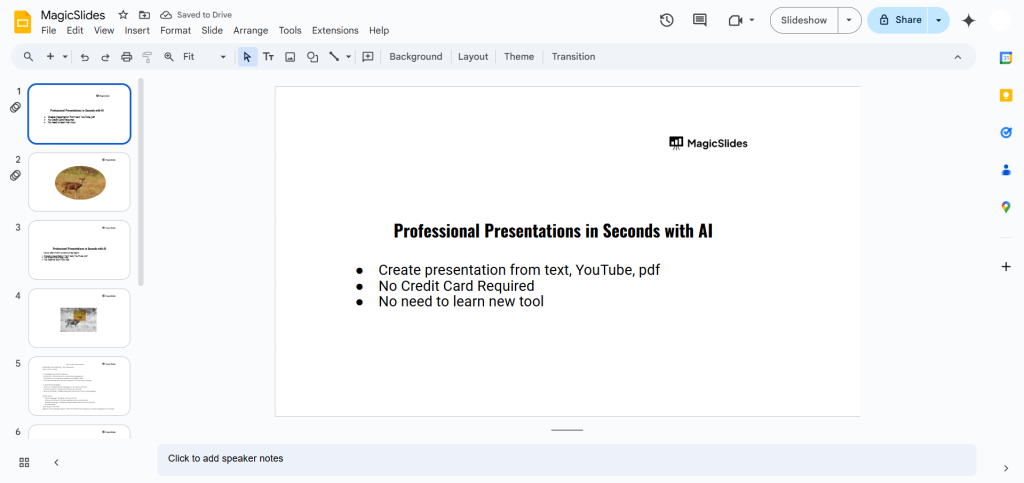 How to decrease Opacity in Google Slides - MagicSlides App