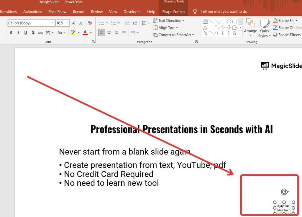 How to Format a PowerPoint cover Page APA - MagicSlides App