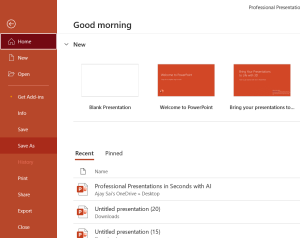 How to save PowerPoint template - MagicSlides App